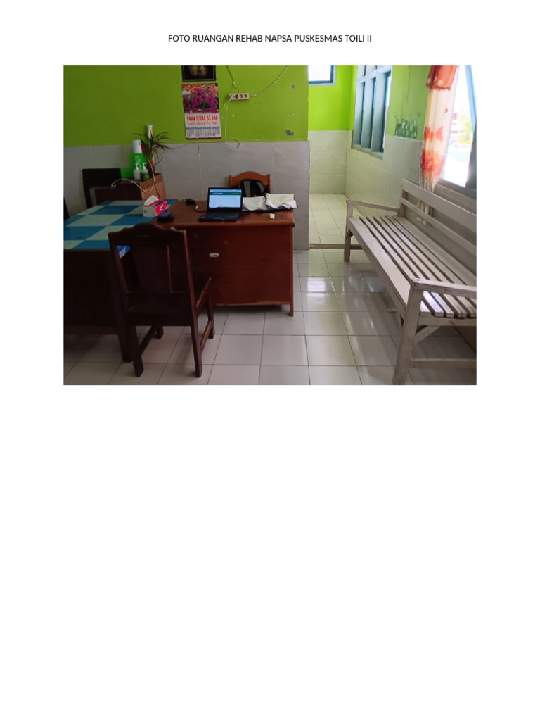 Foto Ruangan Rehab Napsa PKM Toili Ii | PDF