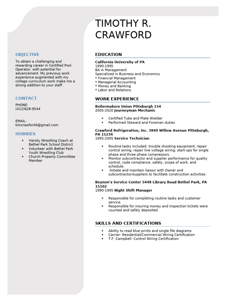 Tim Updated Resume | PDF