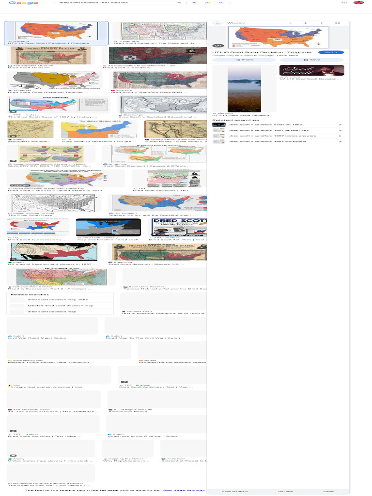 Dred Scott Decision 1857 Map Wix - Google Search | PDF | Dred Scott V ...