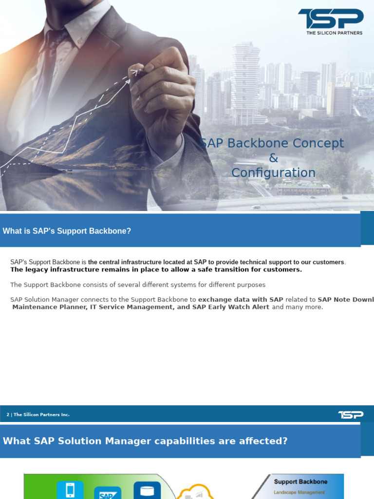 SAP Backbone Concept & Configuration | PDF