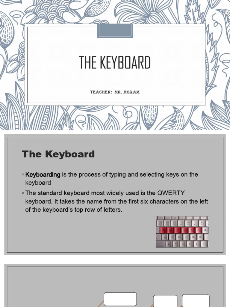 Introduction To Keyboarding | PDF | Computer Keyboard | Computing
