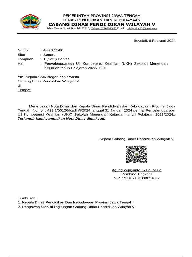 Penyelenggaraan Uji Kompetensi Keahlian (UKK) SMK | PDF