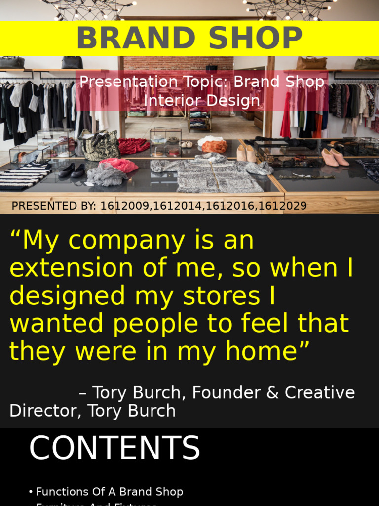Brand Shop Interior Design Essentials | PDF | Lighting