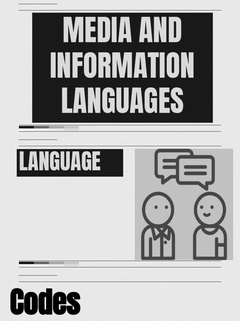 Media and Information Languages | PDF