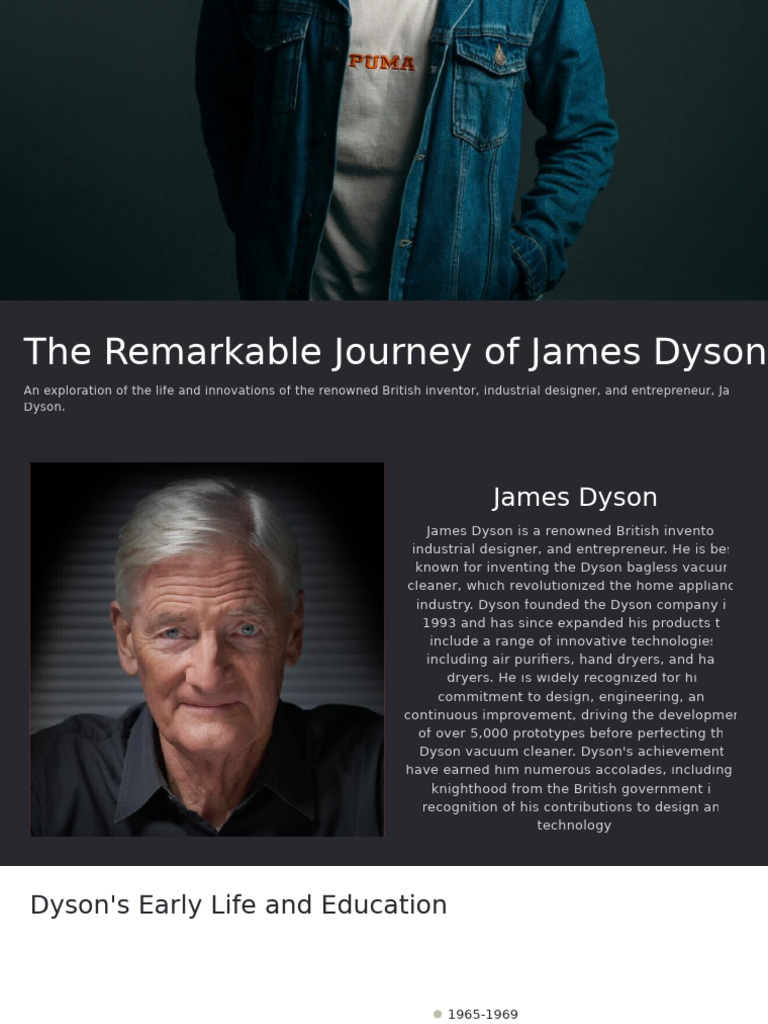 James Dyson: Innovator and Entrepreneur | PDF | Vacuum Cleaner