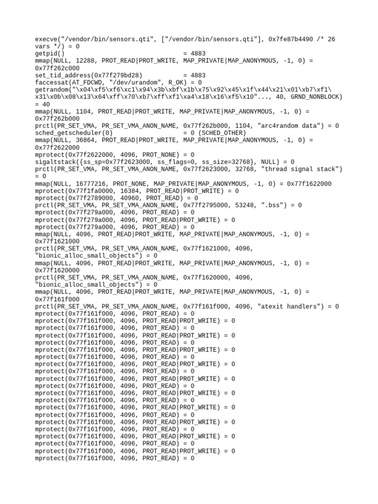 Strace Sensors 14 | PDF | System Software | Computer Programming