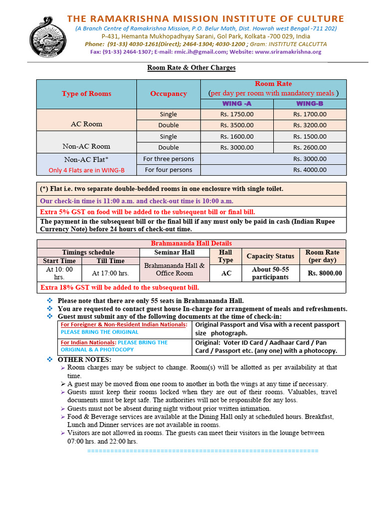 Guest Room Charges | PDF | Government And Personhood