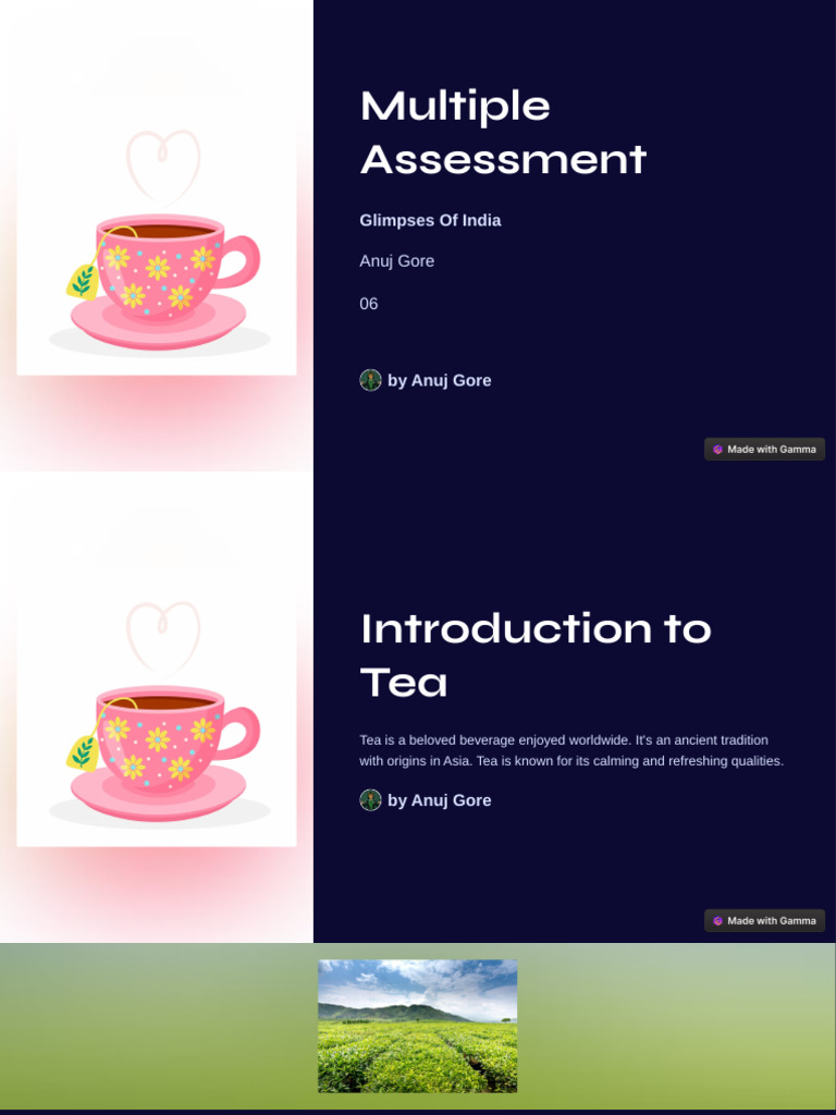 Multiple Assessment | PDF | Tea | Caffeine