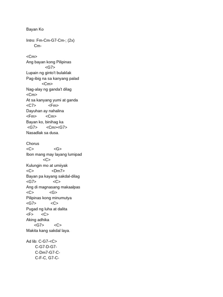 Bayan Ko | PDF
