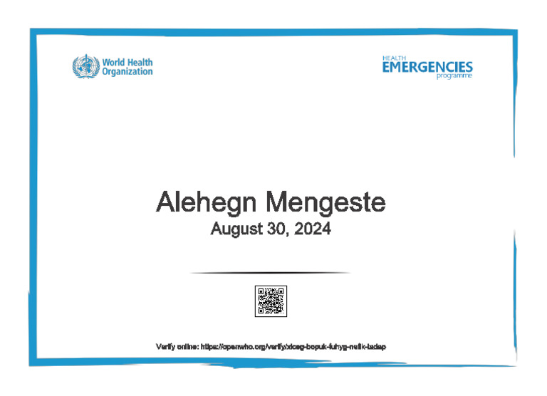 Monkeypox Introduction RecordOfAchievement | PDF