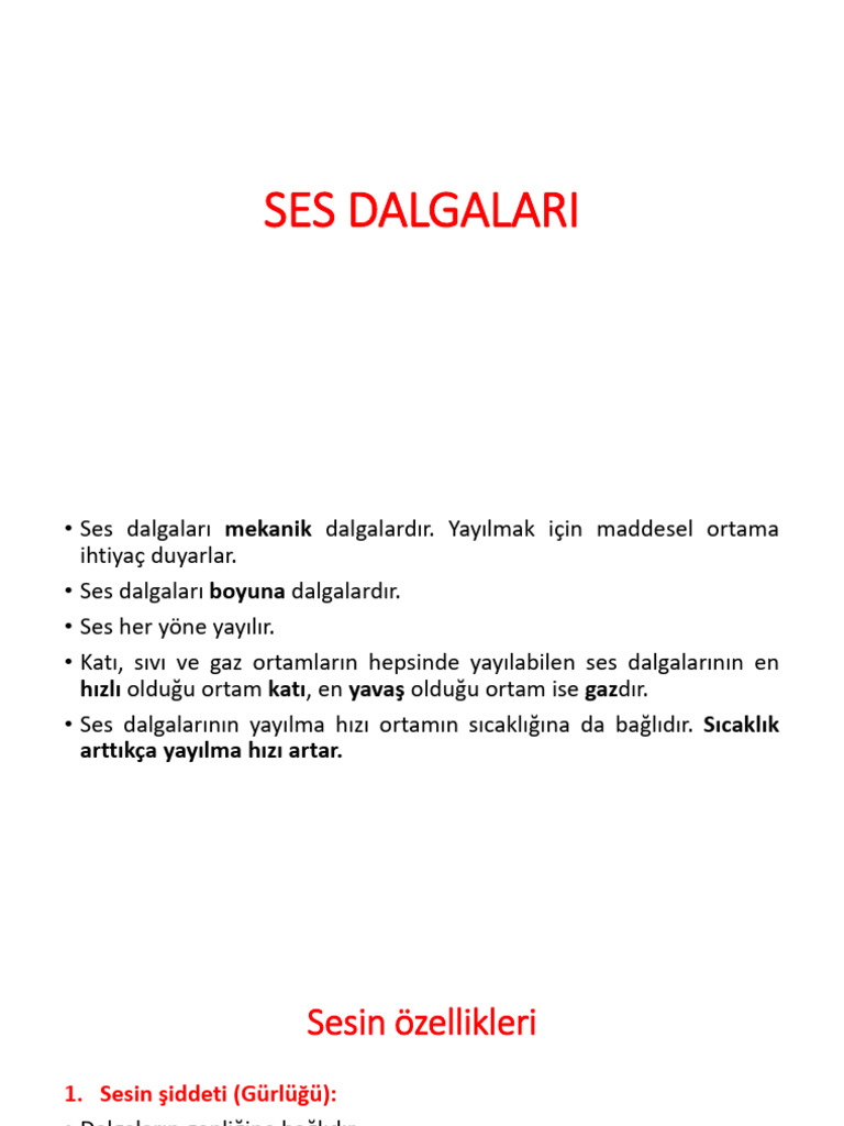 Ses Dalgalari | PDF