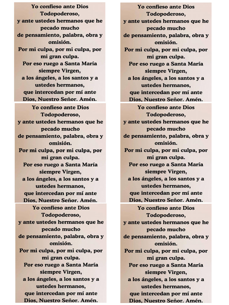 Yo Confieso | PDF