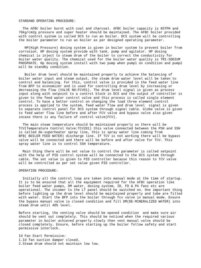 Introduction Afbc | PDF | Boiler | Energy Technology