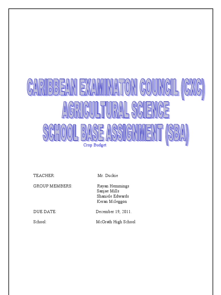 Agricultural Sba 2 | PDF | Mulch | Natural Resource Management