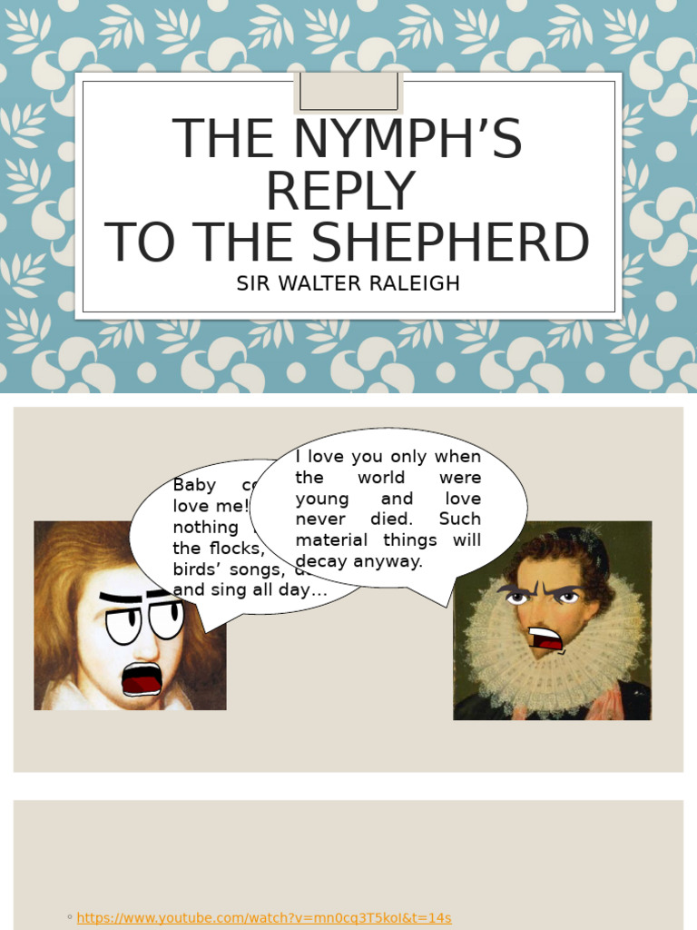 The Nymph's Reply To The Shepherd | PDF | Poetry | Poems