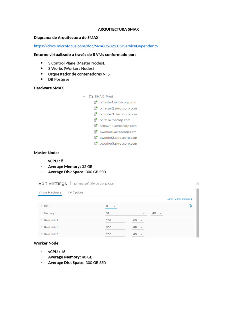 SMAX Architecture Diagram Guide | PDF