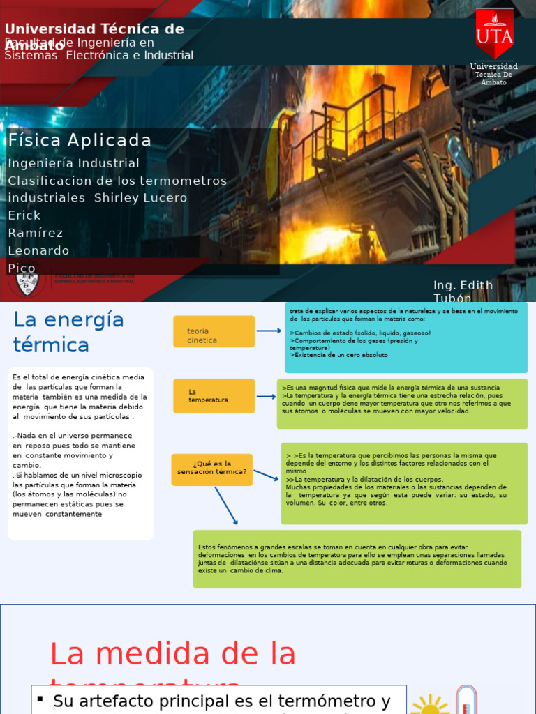 Calor y Temperatura Presentacion | PDF | Temperatura | Fahrenheit