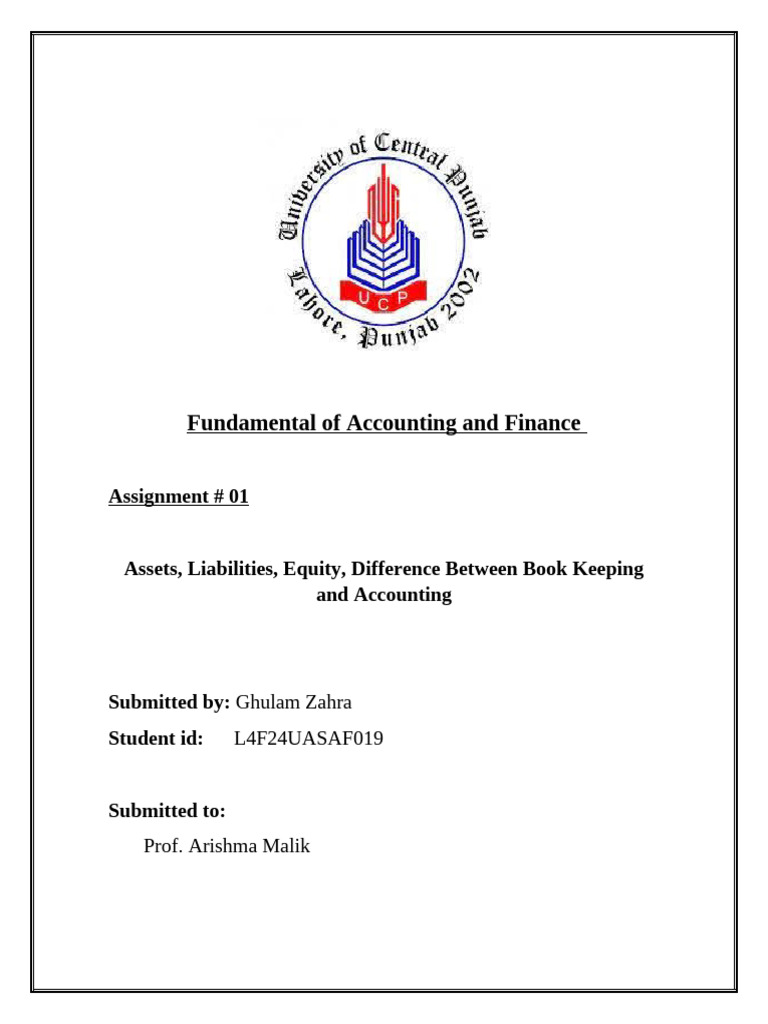 Fundamental of Accounting and Finance | PDF | Bookkeeping | Loans