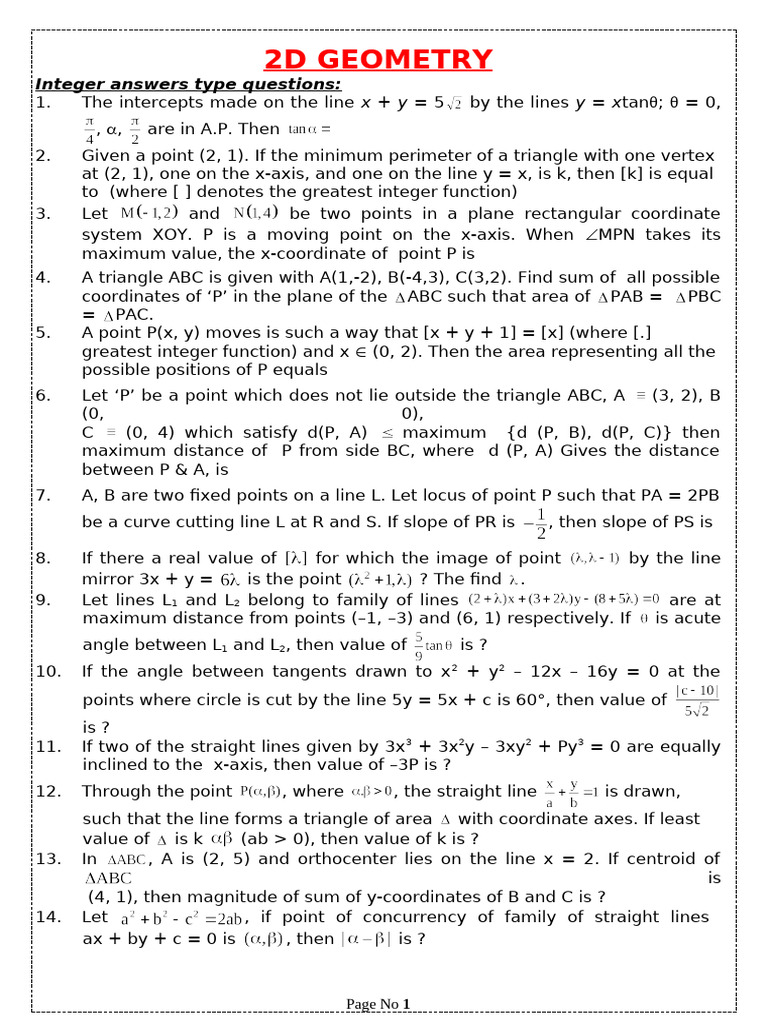 INTEGERS | PDF | Circle | Triangle INTEGERS | PDF | Circle | Triangle