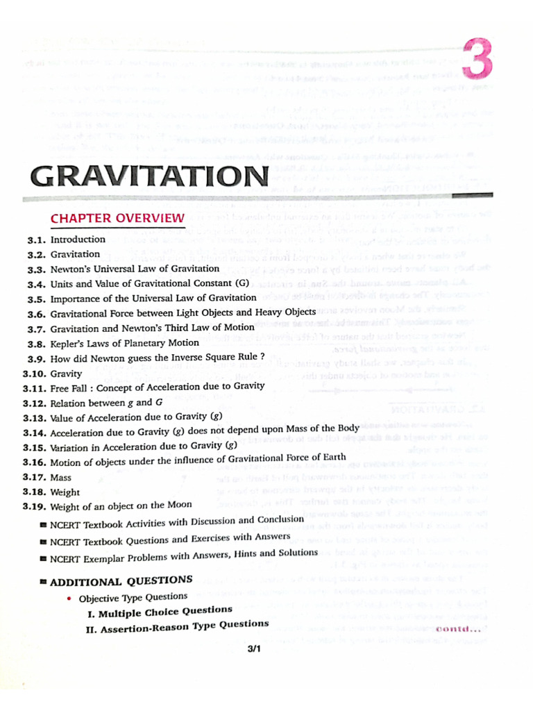 Gravitation Pradeep | PDF