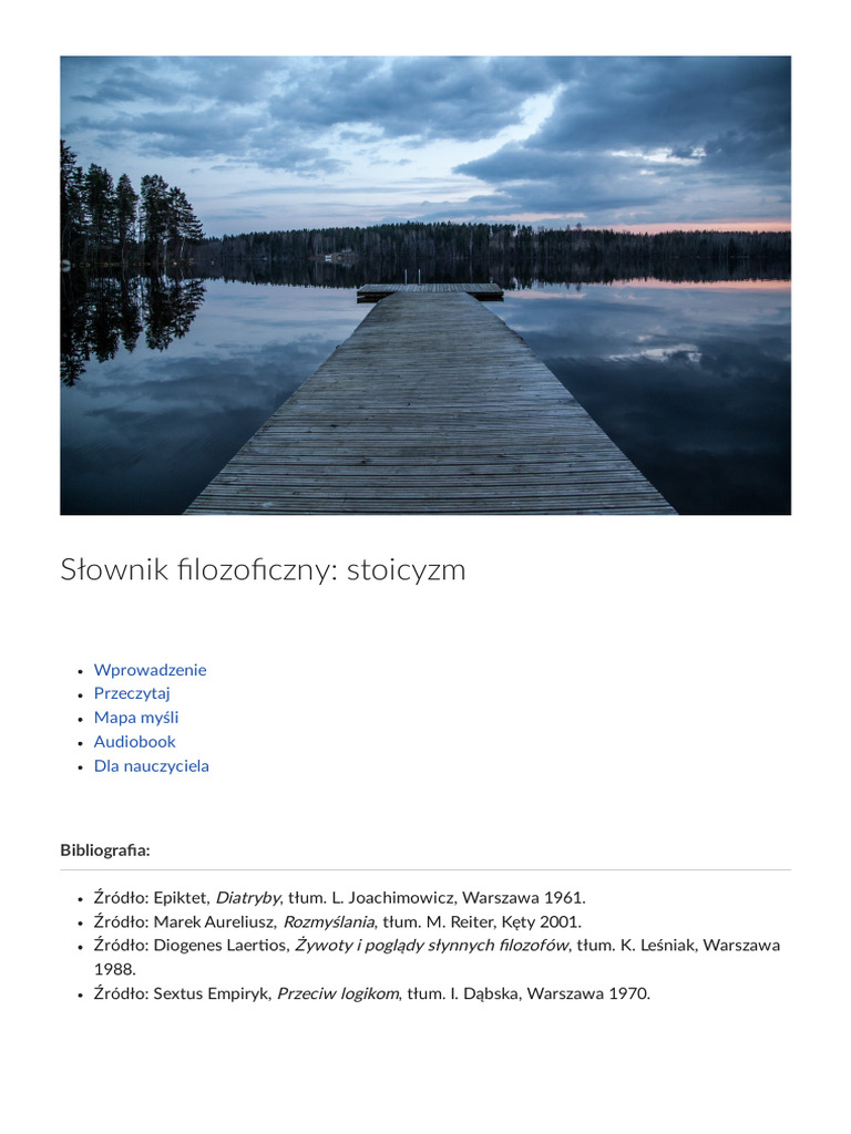Slownik Filozoficzny Stoicyzm | PDF