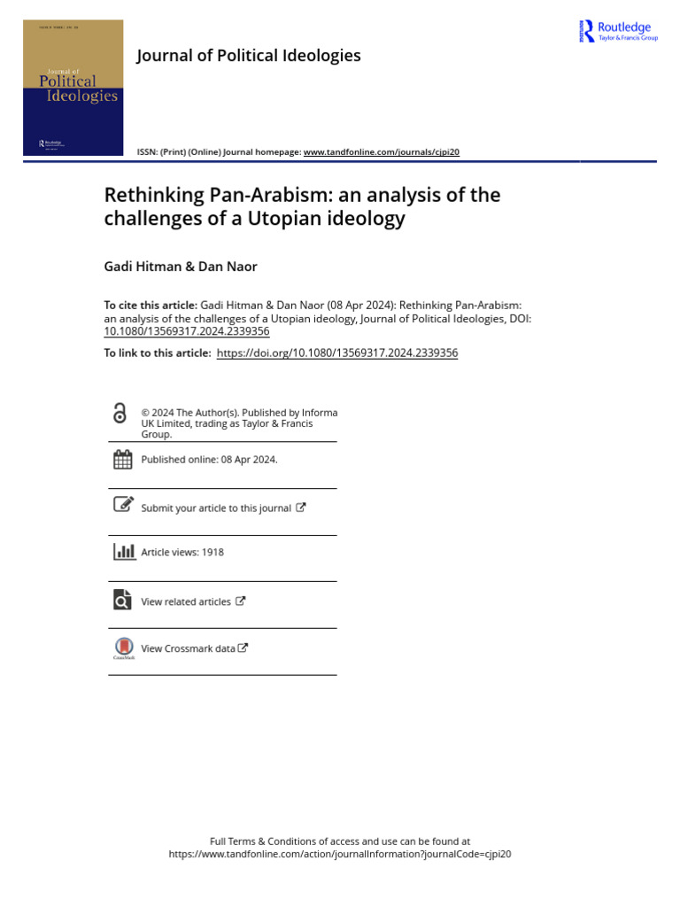 Pan-Arabism's Unrealized Dream | PDF | Pan Arabism | Salafi Movement