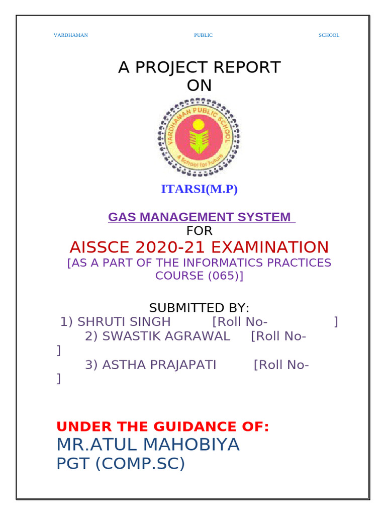Gas Management System | PDF | Databases | My Sql