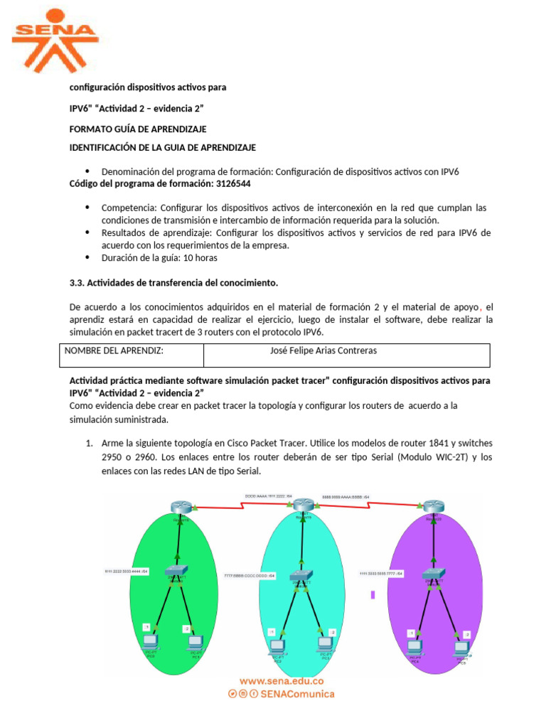 Configuración de Dispositivos IPv6 | PDF | Yo Pv6 | Enrutador (Computación)