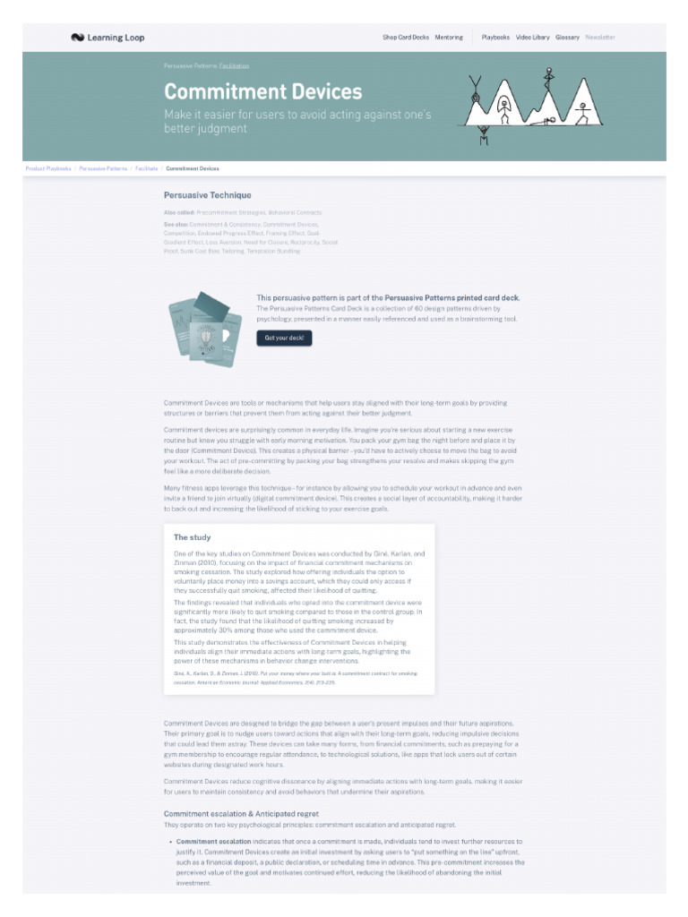 Commitment Devices | PDF