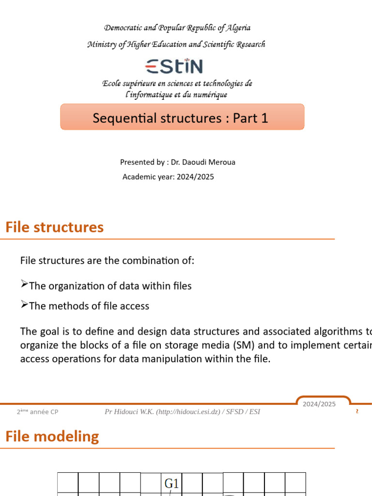 Sequentiel Structure | PDF | Computer Data Storage | Data Structure