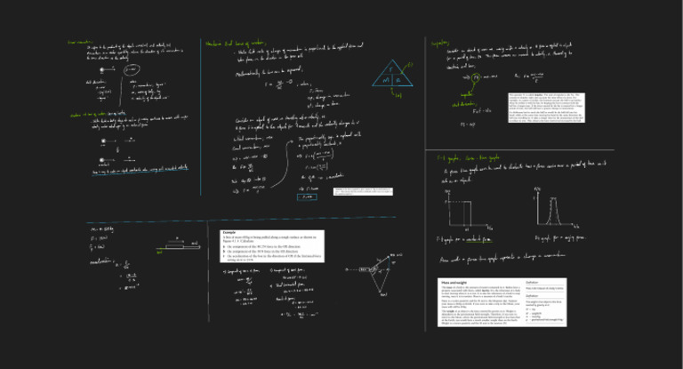 Dynamics 1 & 2 - Whiteboard Notes | PDF
