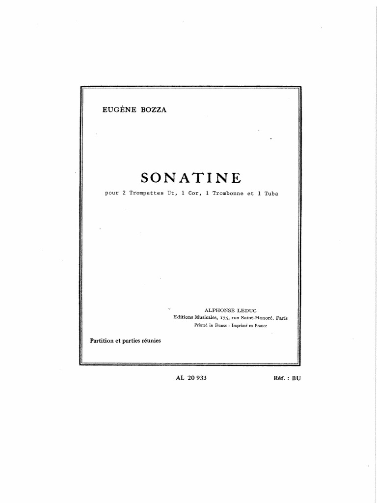 Bozza - Sonatina - Full | PDF
