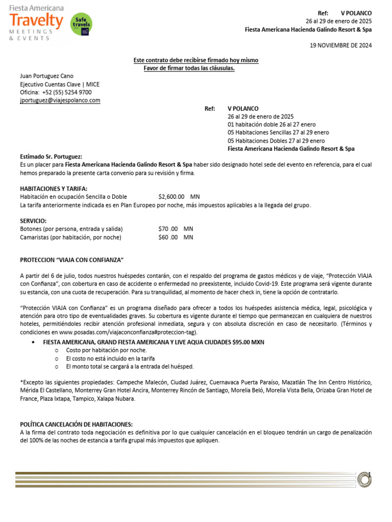 Viajes Polanco 26 Al 29 Enero de 2025 | PDF | Cookie HTTP | Transport ...