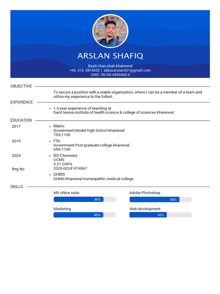 Arslan Resume | PDF