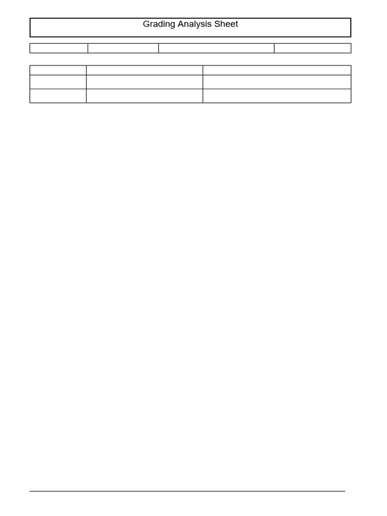 1016813-Grading Analysis Sheet | PDF
