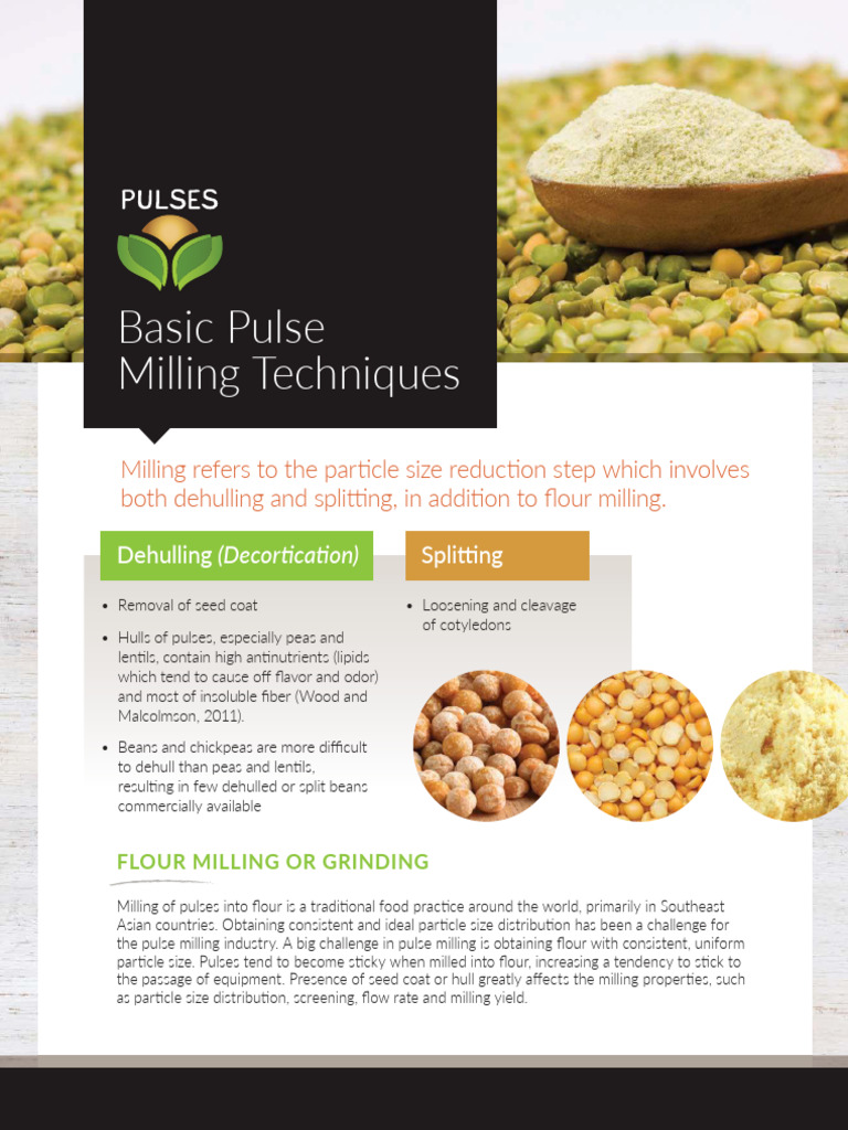 PulsesUSA Milling Techniques | PDF | Mill (Grinding) | Legume