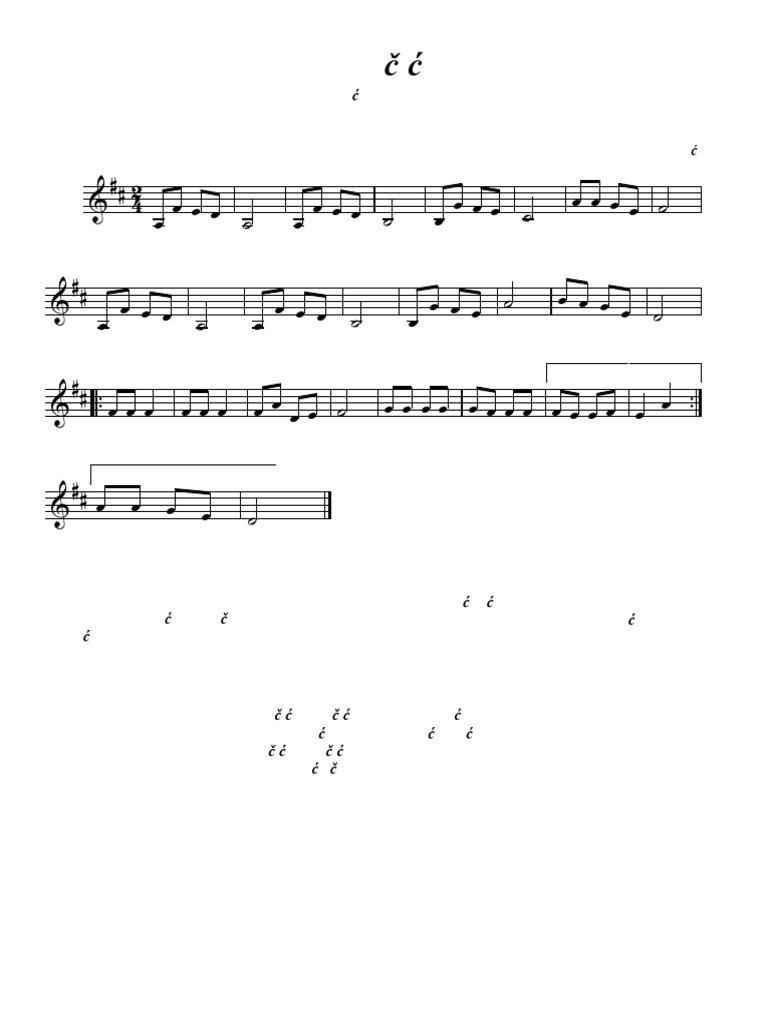 Finale 2008 - (Zvoncici - Božicna Pjesma TAMBURA a4.MUS) | PDF