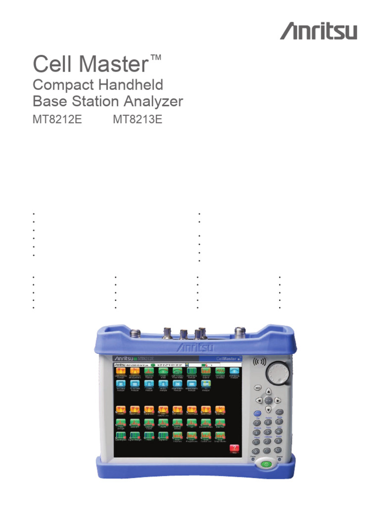 MT812E - Cell Master - Anritsu | PDF | Decibel | Frequency Modulation