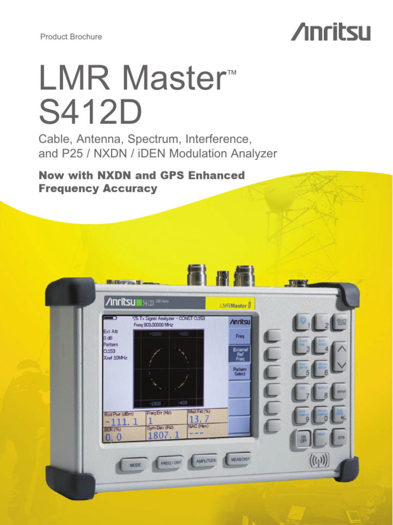 S412D - LMR Master - Anritsu 11410-00482D | PDF | Frequency Modulation | Bandwidth (Signal ...