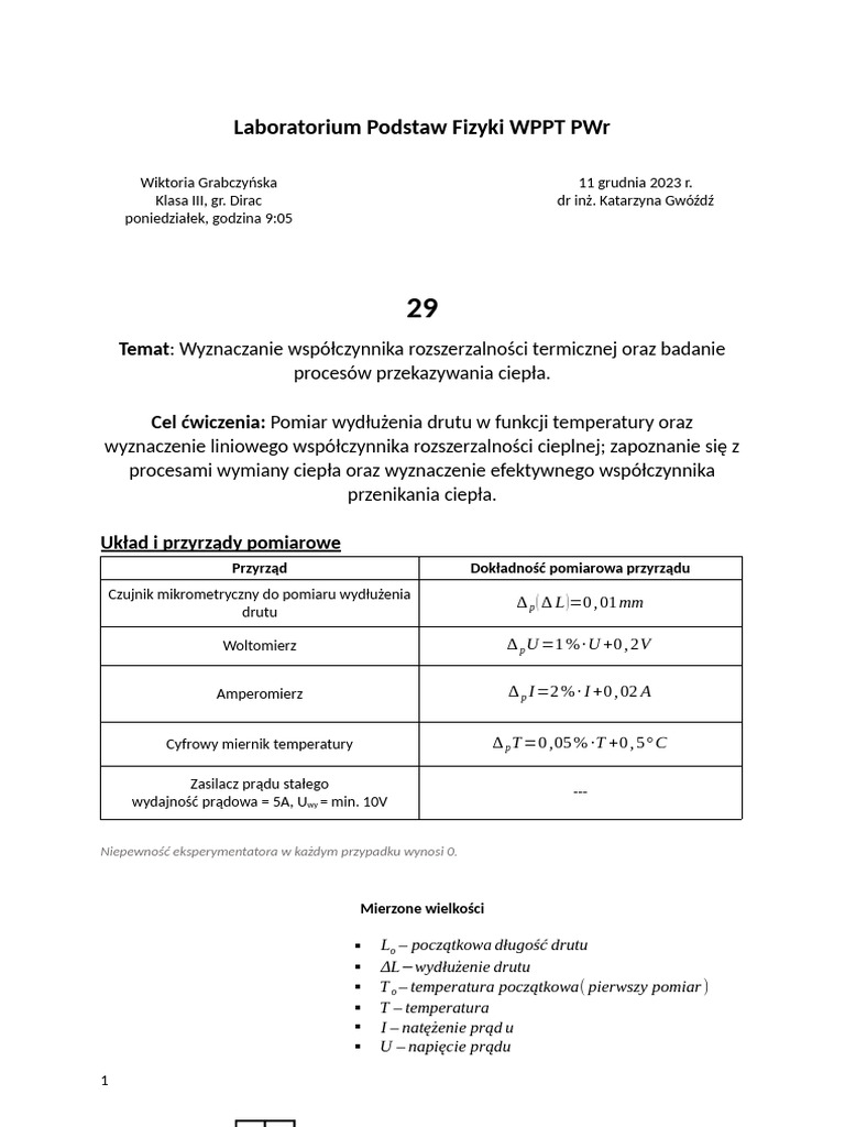 Sprawozdanie cw29 | PDF