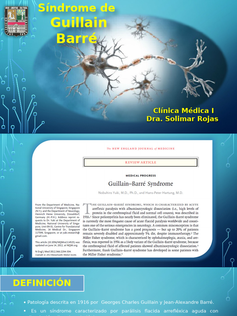 Síndrome DE Guillain-Barré | PDF | Enfermedades y trastornos humanos | Ciencias de la Salud