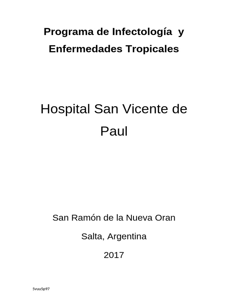 Programa de Infectología y Enfermedades 1 | PDF | Hospital | Medicina