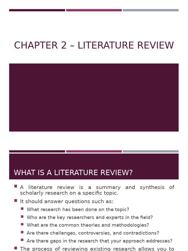 Chapter 2 - Literature Review | PDF | Methodology | Literature Review