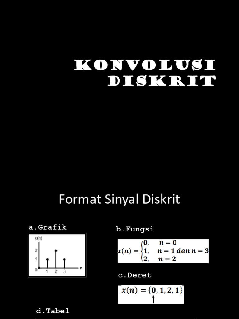 Konvolusi Diskrit | PDF