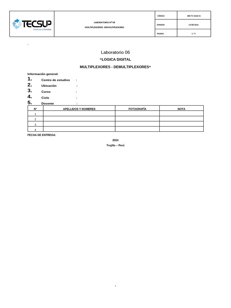 Lab 06 | PDF | Informática