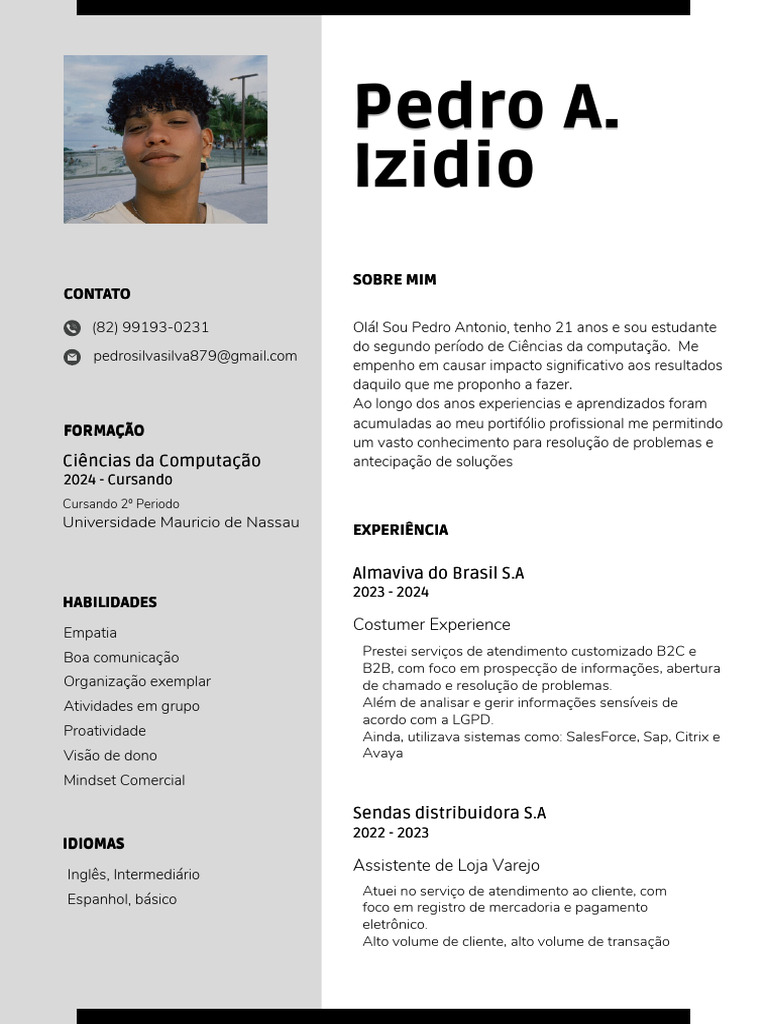 Pedro Izidio Curriculo-1 | PDF