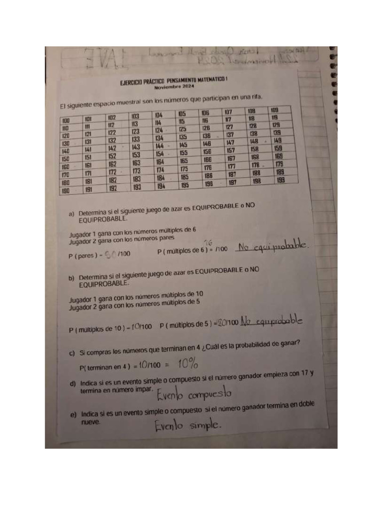 Examen de Matematicas | PDF