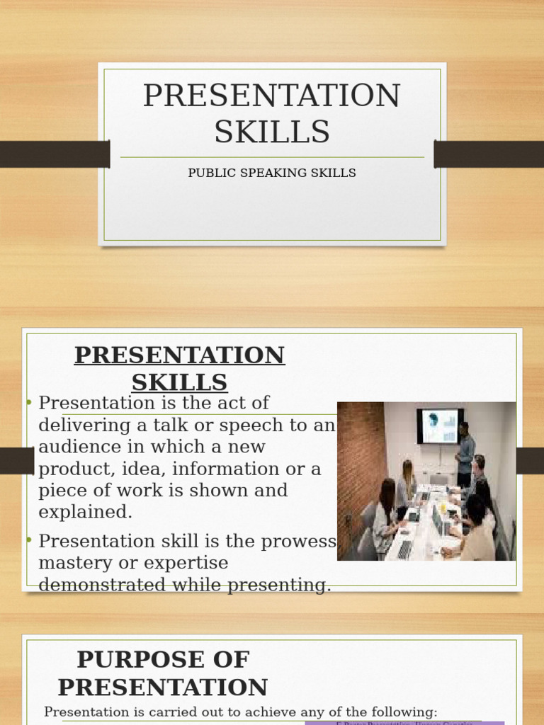 Presentation Skills Slides | PDF