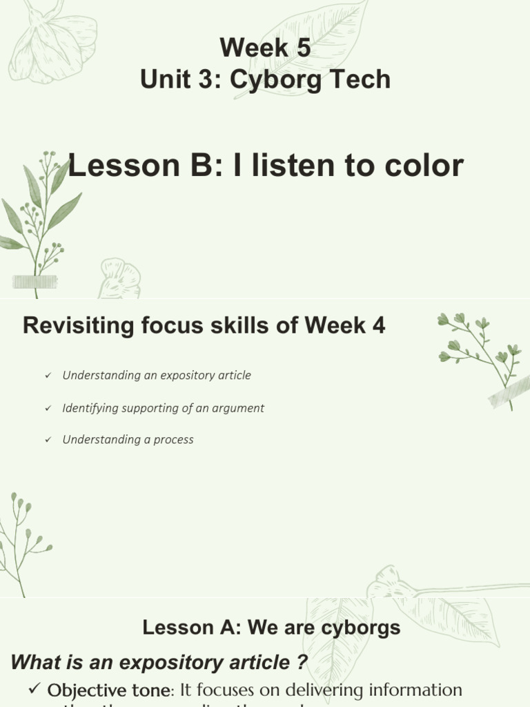 Week 5 | PDF | Cognitive Science | Cognition