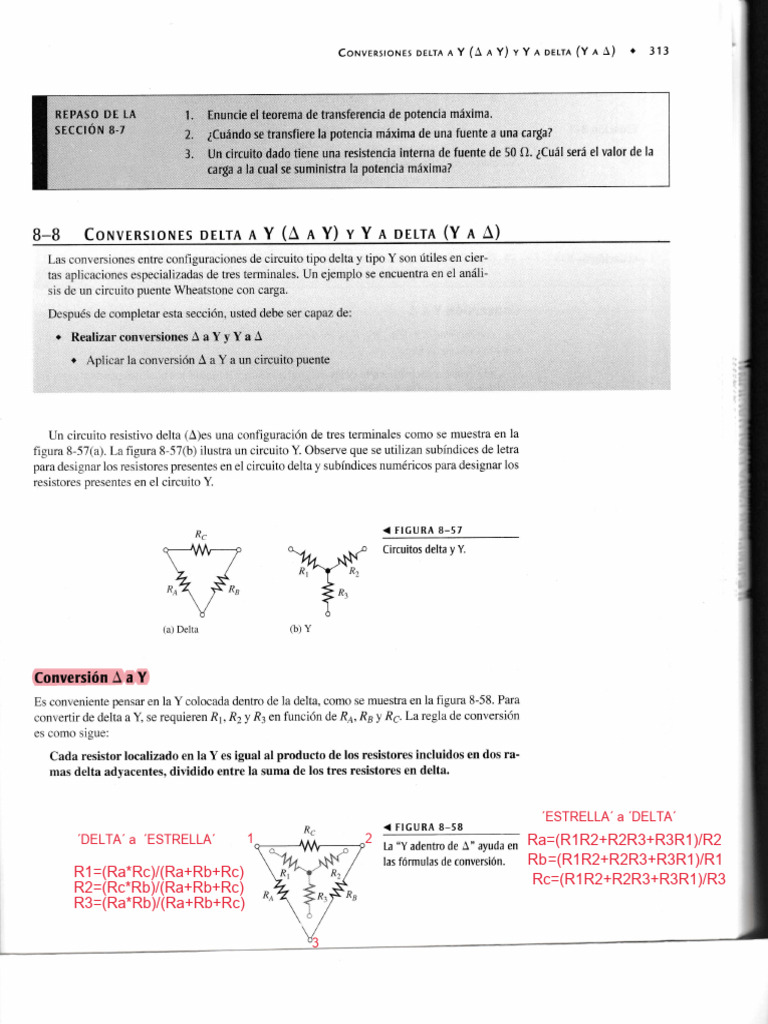 5 - Teoria Conversion Delta Estrella | PDF | Red eléctrica ...